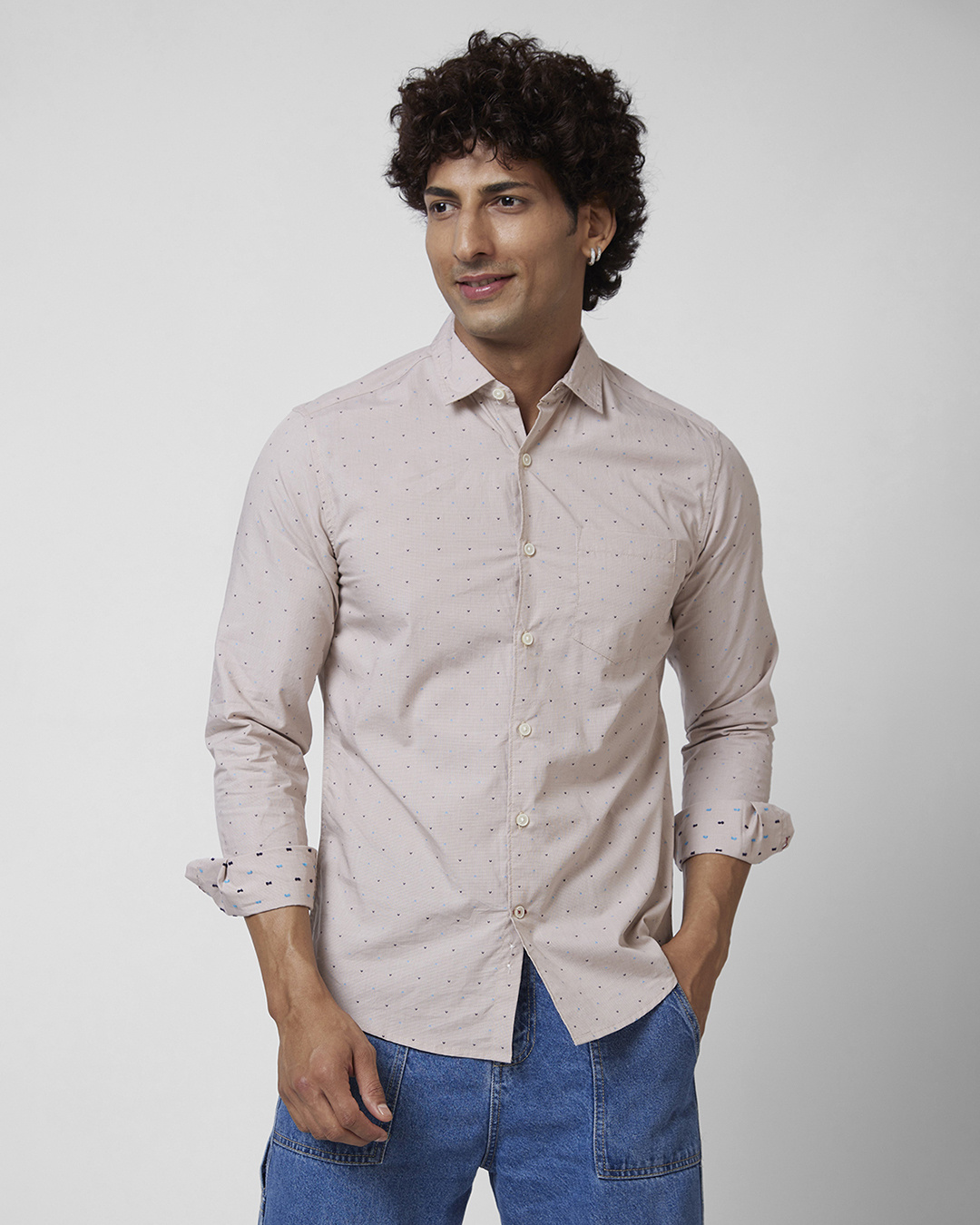 Buy Men's Beige Shirt Online at Bewakoof