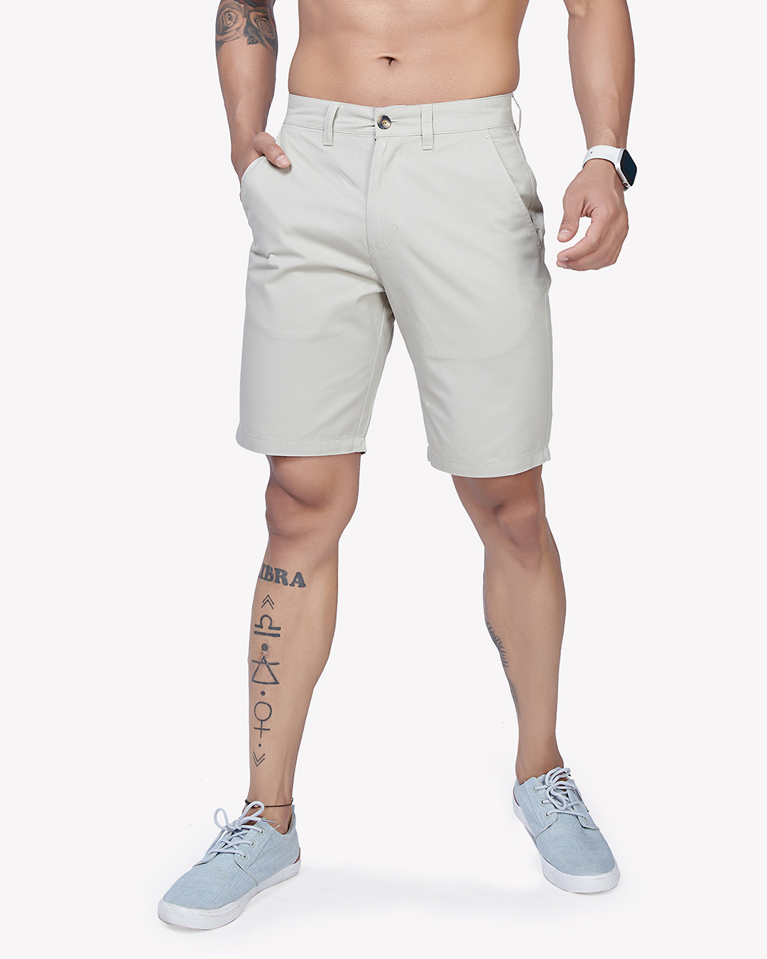 Buy Men's Beige Shorts Online at Bewakoof