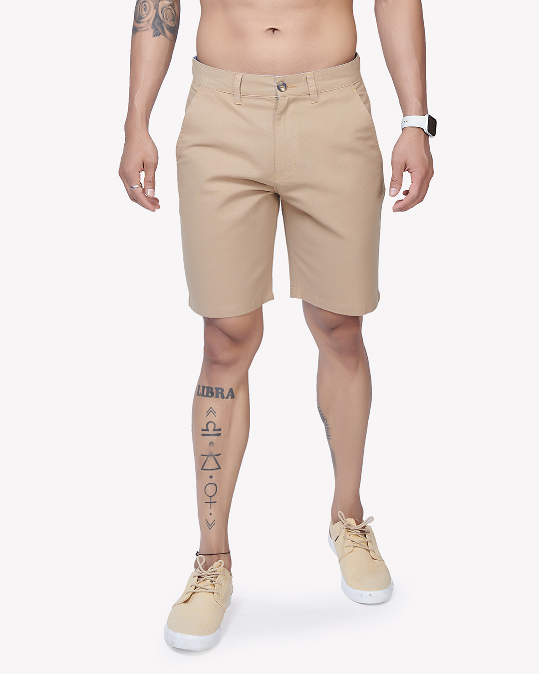 Buy Men's Beige Shorts Online at Bewakoof