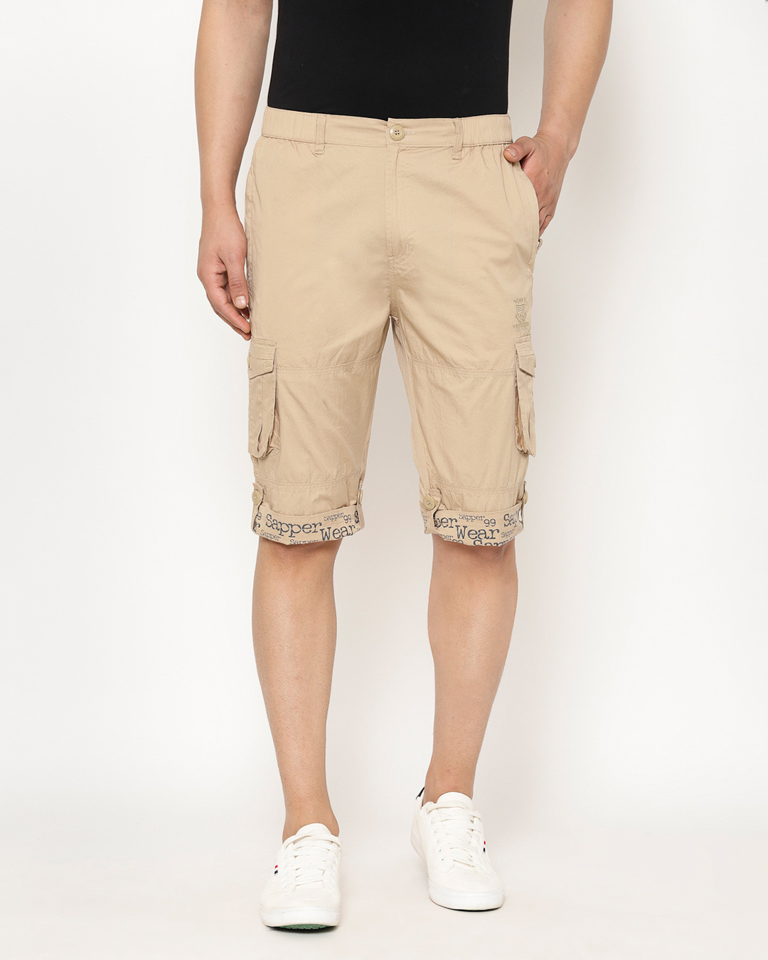 Buy Men's Beige Shorts Online at Bewakoof