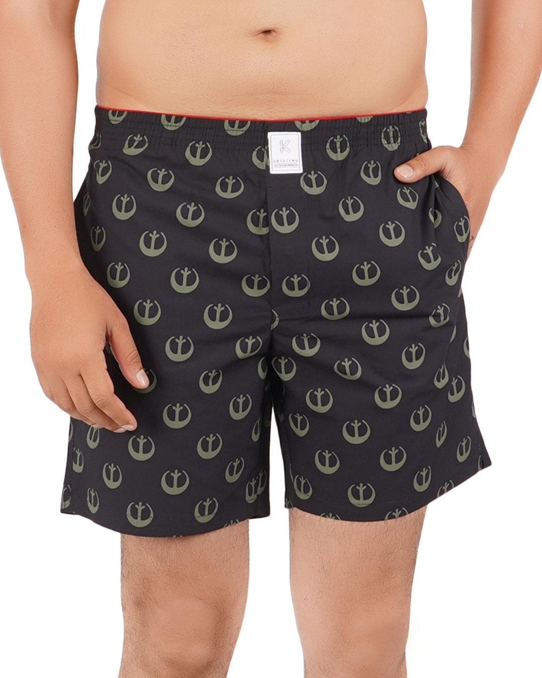 Buy Men's Black All Over Printed Boxer Online in India at Bewakoof