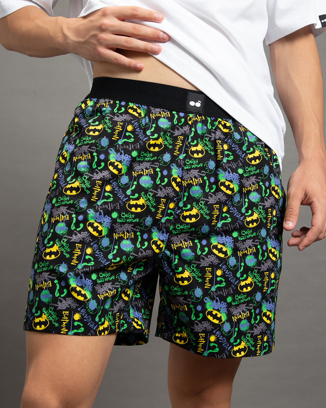 Buy Men's Black All Over Printed Boxers Online in India at Bewakoof