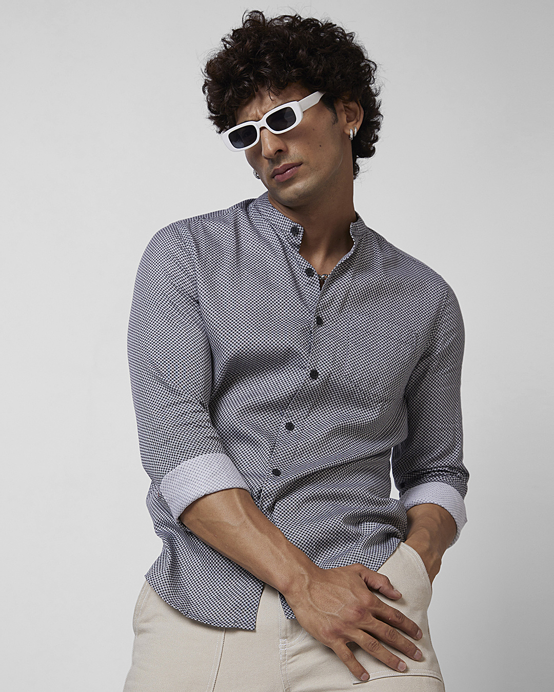 Buy Men's Black All Over Printed Shirt Online at Bewakoof