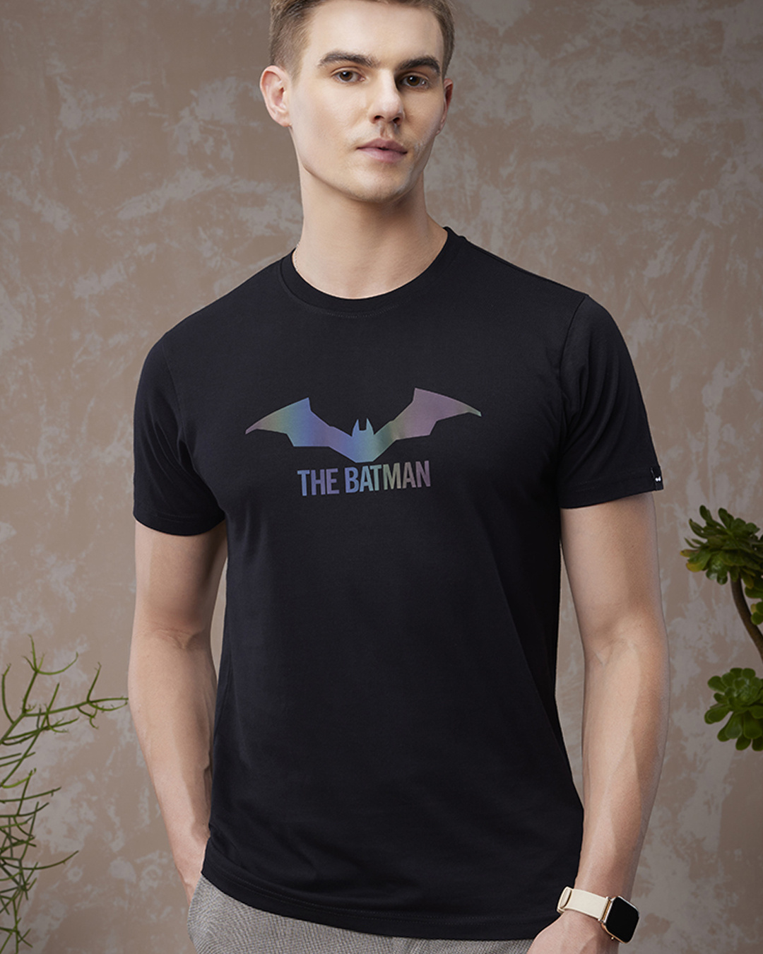 Buy Men's Black Batman Graphic Printed T-shirt Online at Bewakoof