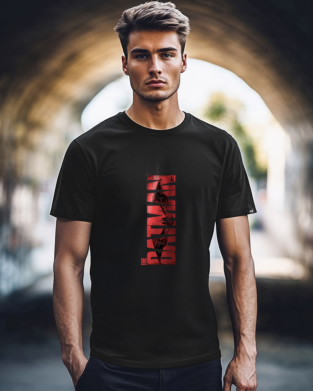 Buy Men's Black Batman Typography T-shirt Online at Bewakoof
