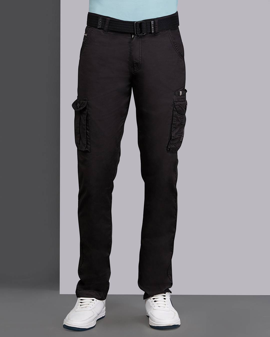 Buy Men's Black Cargo Pants Online at Bewakoof