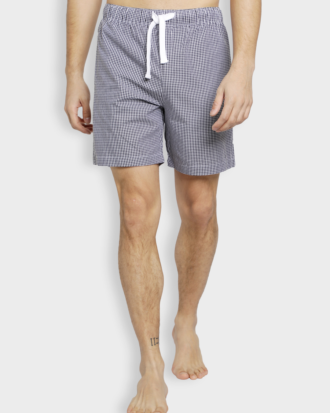Buy Men's Black Checked Shorts for Men Black Online at Bewakoof