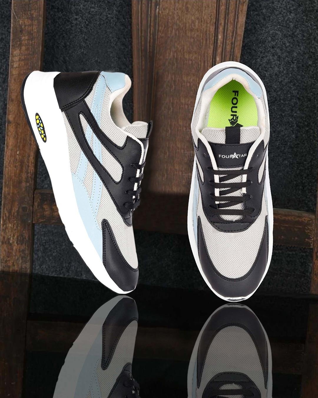 Buy Men's Black Color Block Casual Shoes Online in India at Bewakoof