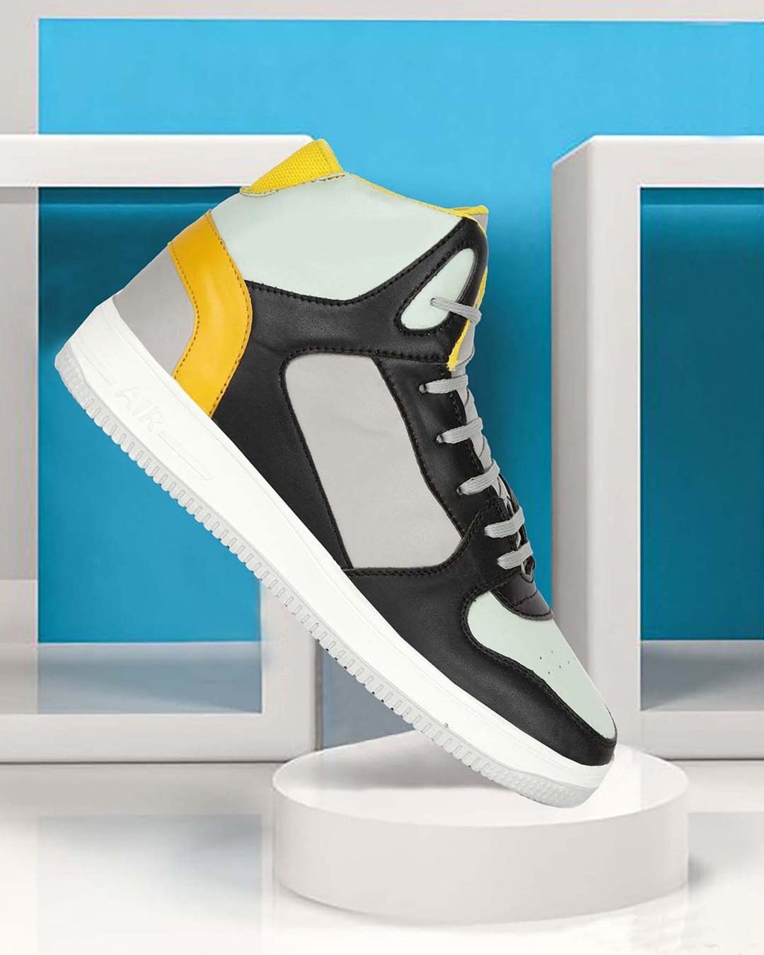 Buy Men's Black Color Block Casual Shoes Online in India at Bewakoof