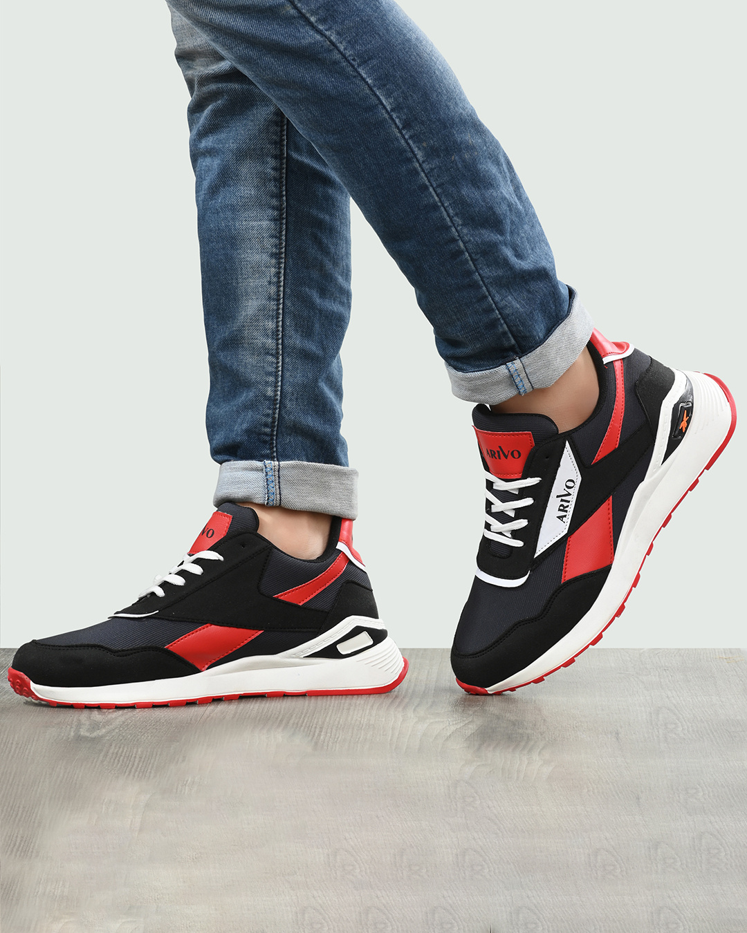 Buy Men's Black Color Block Casual Shoes Online in India at Bewakoof