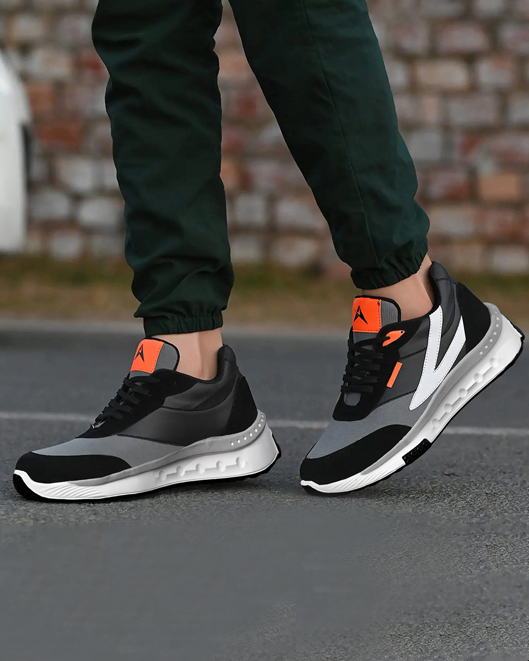 Buy Men's Black Color Block Casual Shoes Online in India at Bewakoof