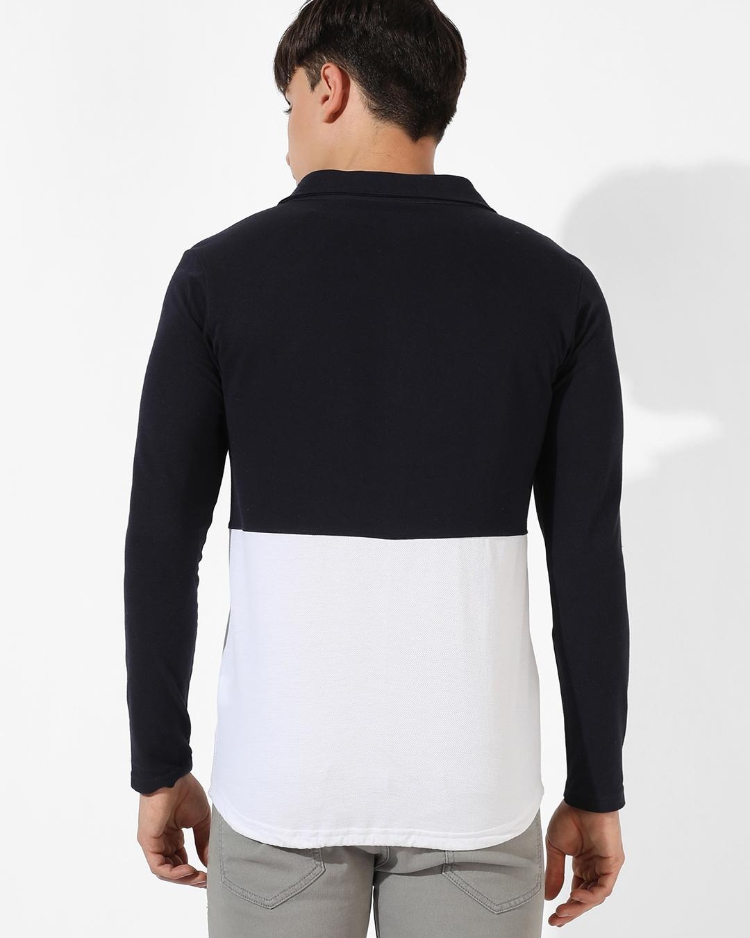 Buy Men's Black Color Block Shirt Online at Bewakoof