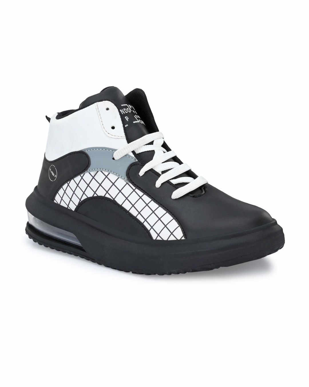 Buy Men's Black Color Block Sports Shoes Online in India at Bewakoof