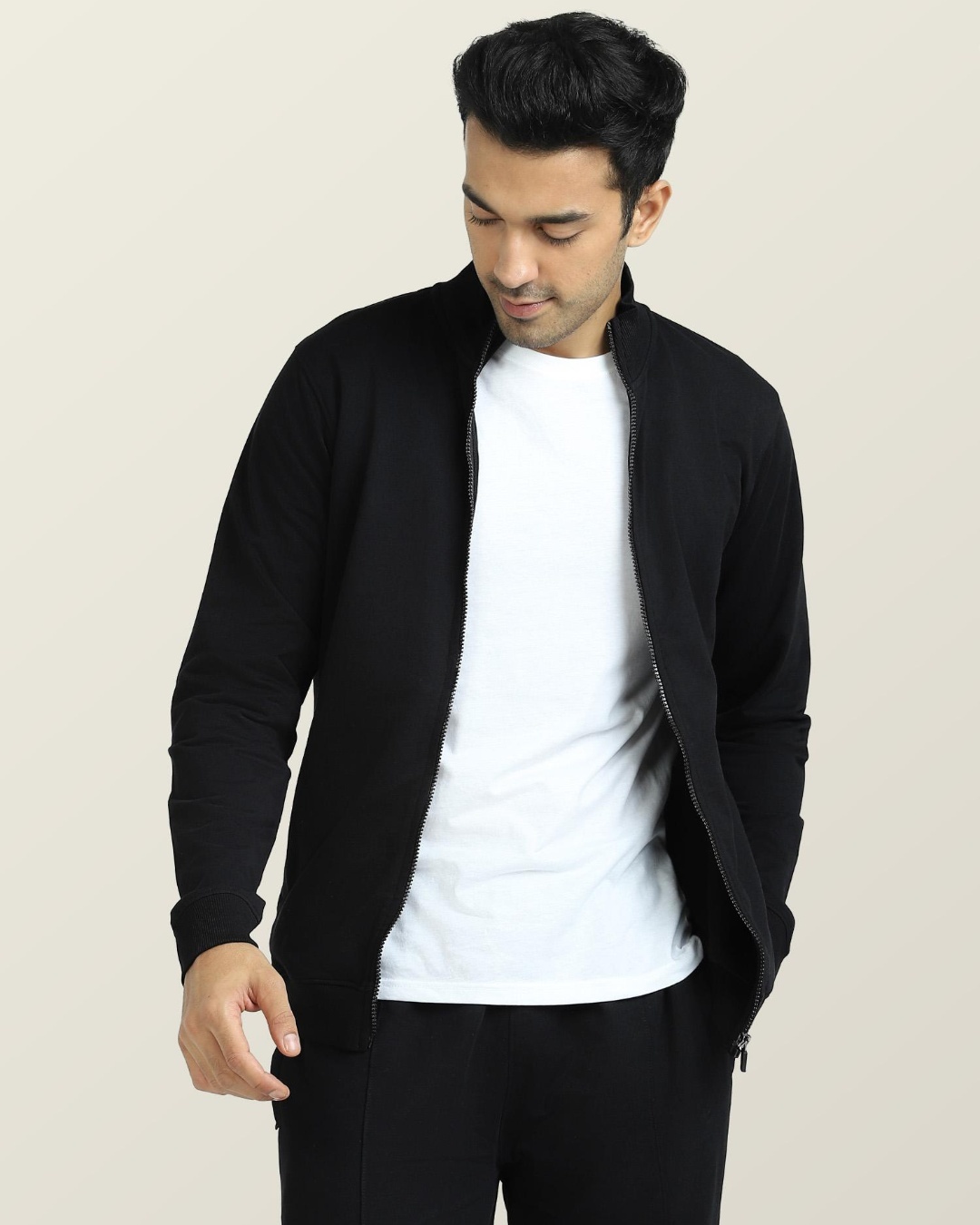 Buy Men's Black Jacket Online at Bewakoof