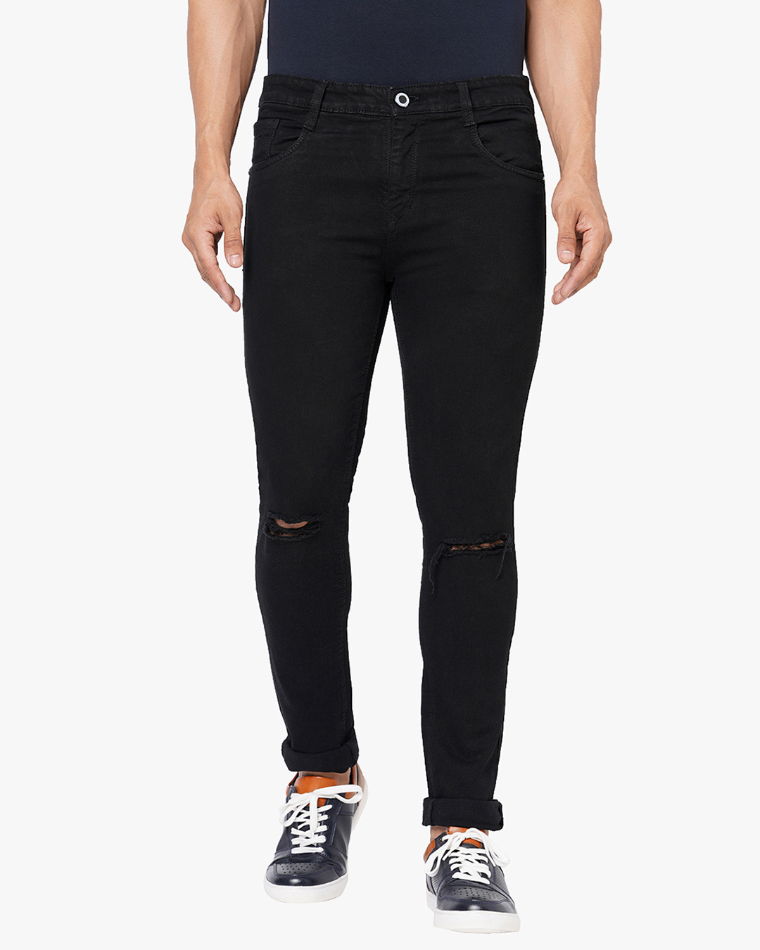 Buy Men's Black Jeans Online at Bewakoof