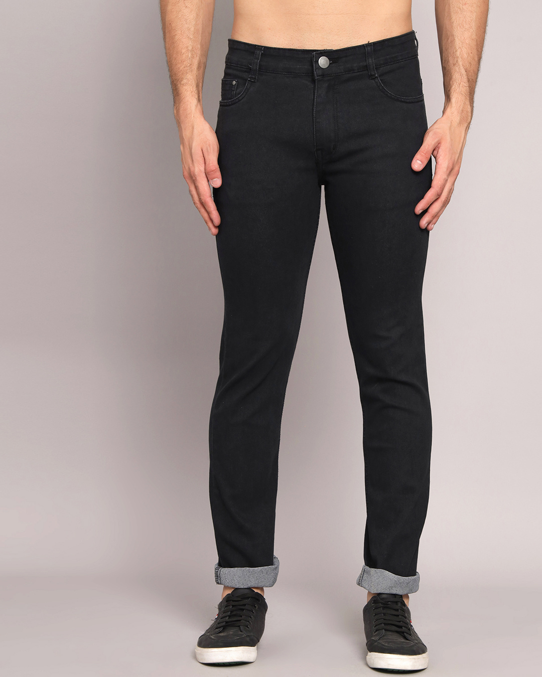 Buy Men's Black Jeans Online at Bewakoof