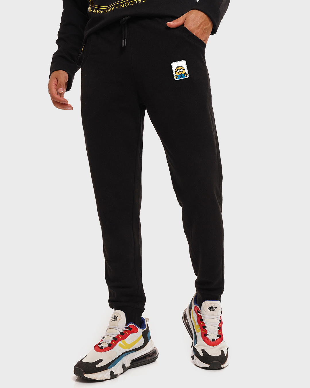 Buy Men's Black Minion Backpacker Joggers Online at Bewakoof Buy Men's Black Minion Backpacker Joggers Online at Bewakoof