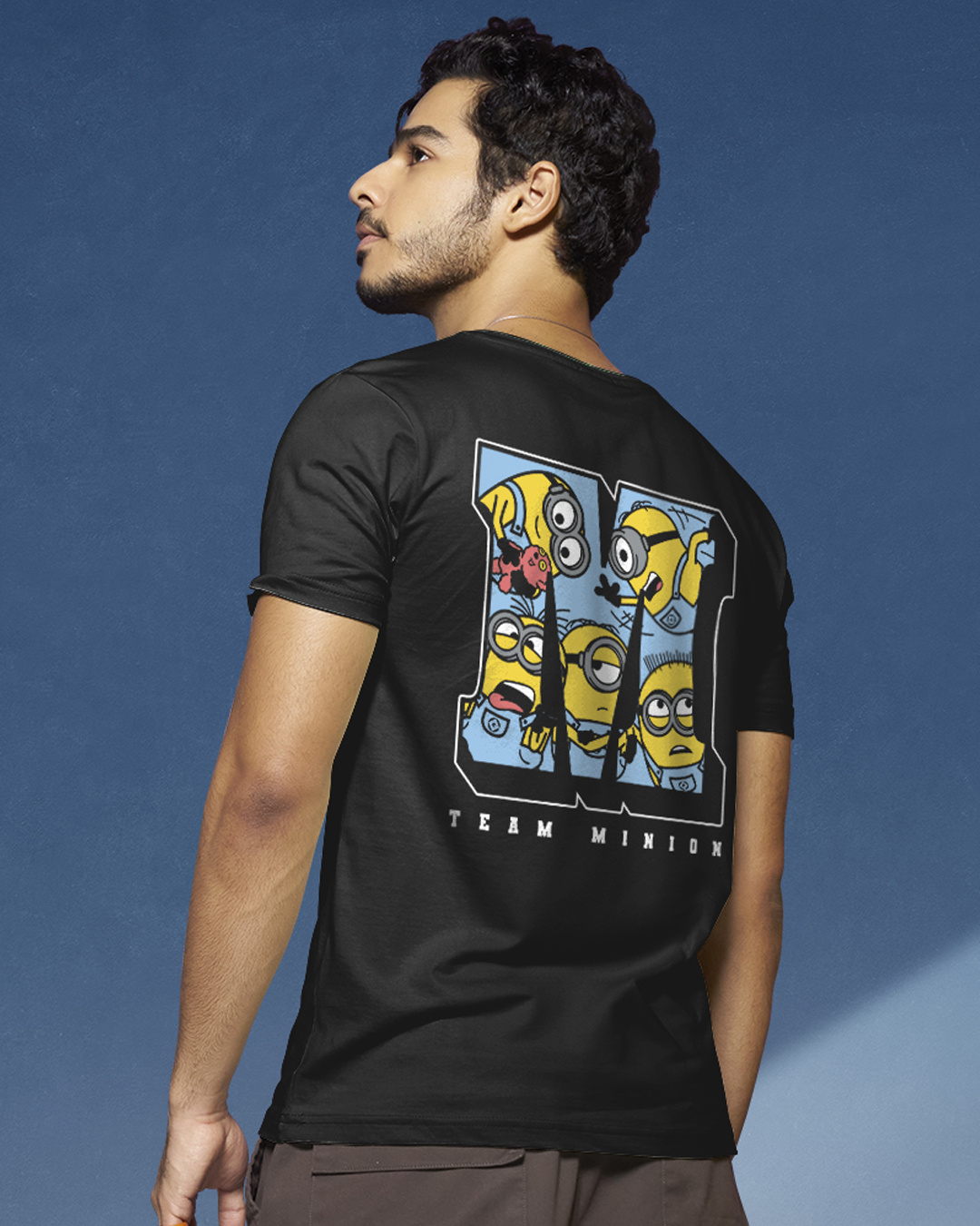 Buy Men's Black Minions Weird Is A Side Effect Typography T-shirt ...