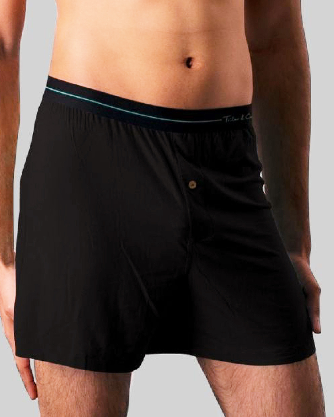 Buy Men's Black Modal Boxers Online in India at Bewakoof