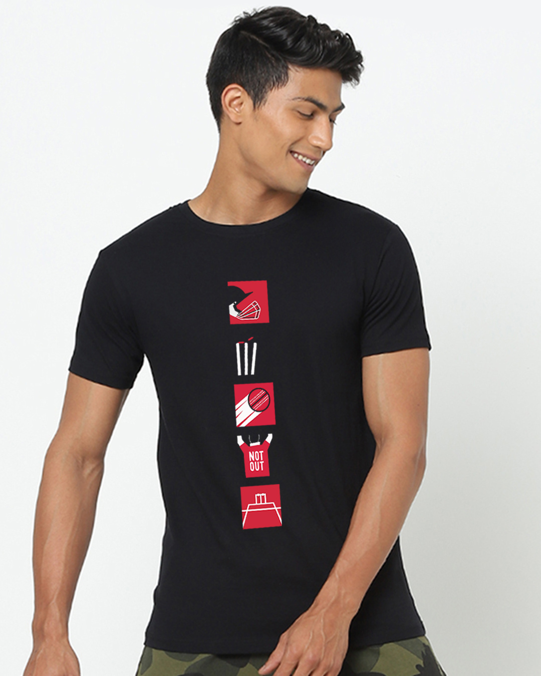 Buy Men's Black MSD 7 T- Shirt Online at Bewakoof