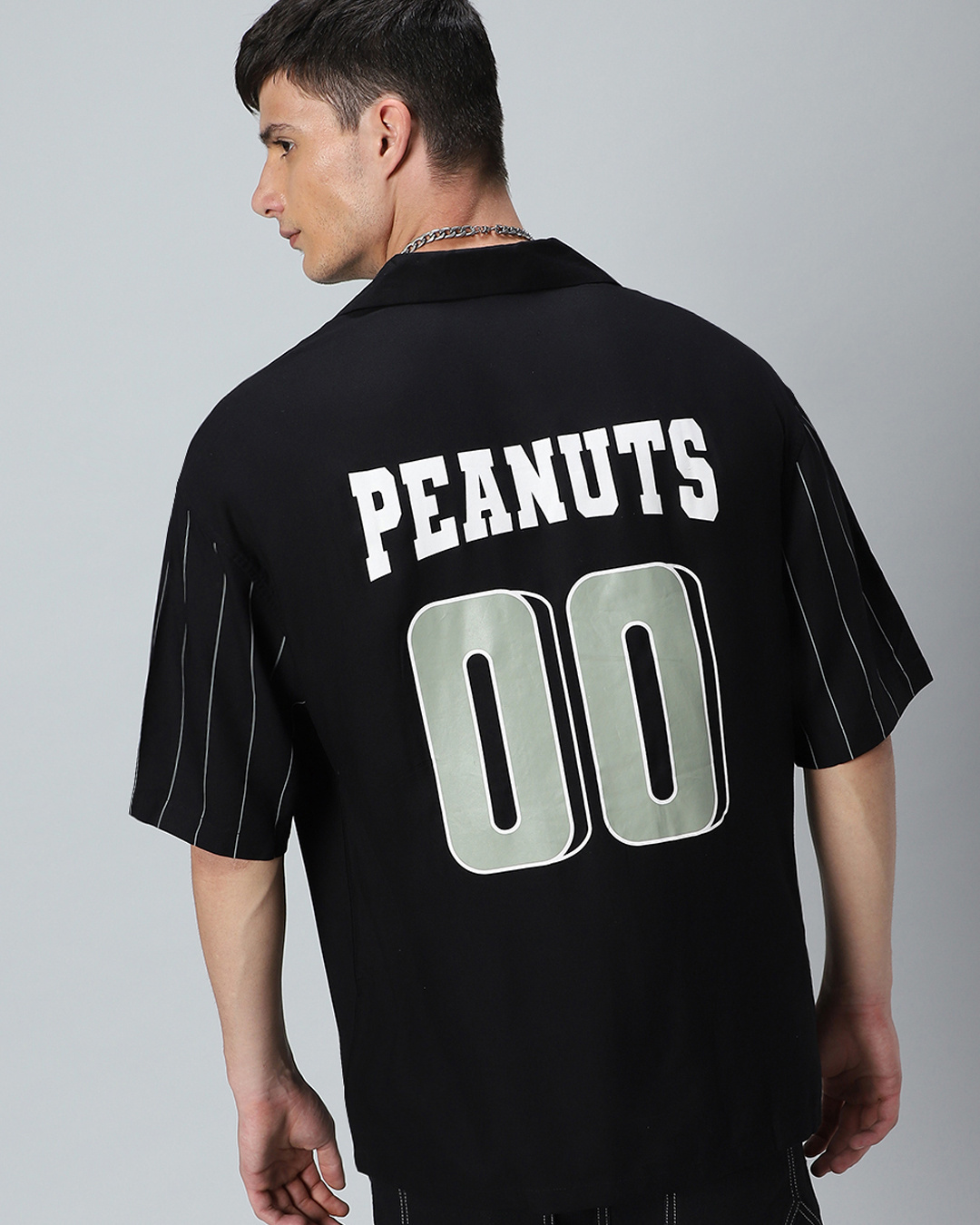 Buy Men's Black Nuts Graphic Printed Super Loose Fit Shirt Online at ...