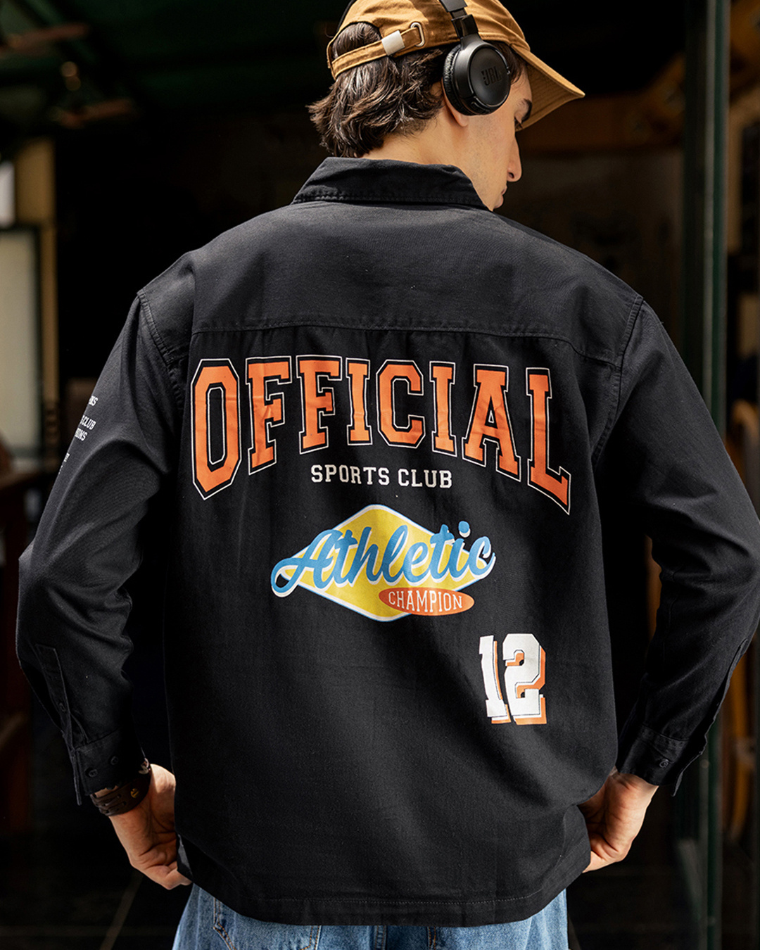 Buy Men's Black Original Typography Oversized Shirt Online at Bewakoof