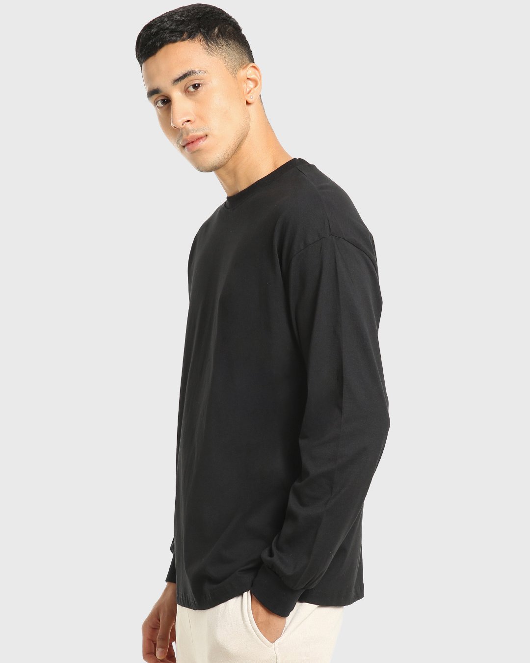 Buy Men's Black Oversized T-shirt for Men Online at Bewakoof