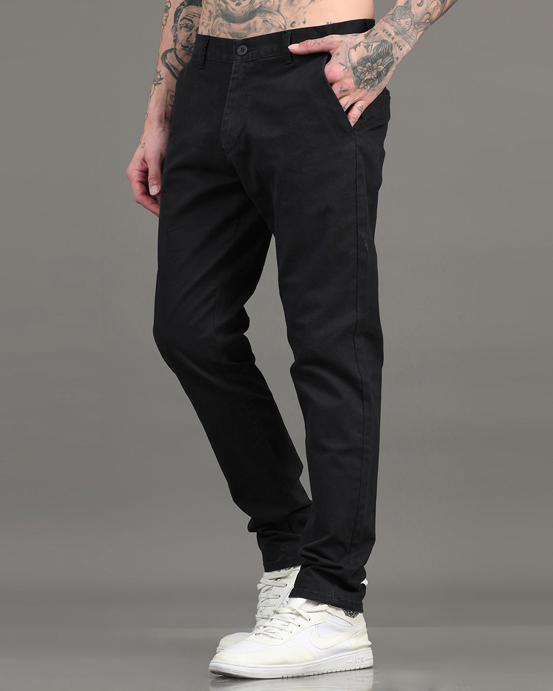 Buy Men's Black Pants Online at Bewakoof