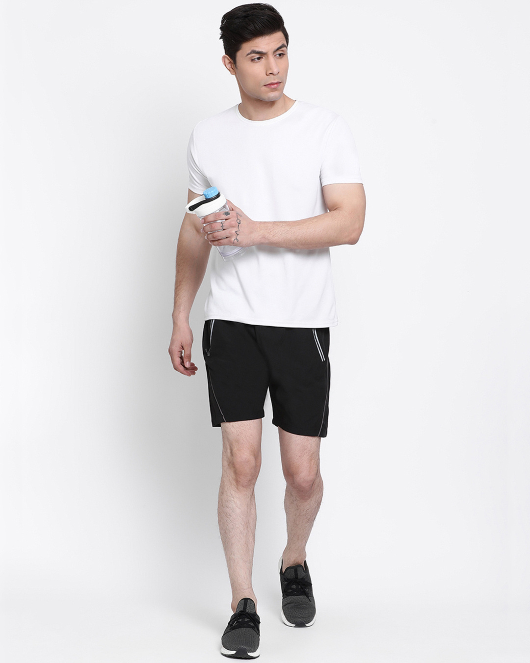 Buy Men's Black Polyester Shorts Online at Bewakoof