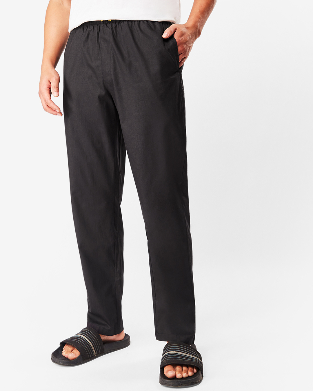 Buy Men's Black Pyjamas Online in India at Bewakoof