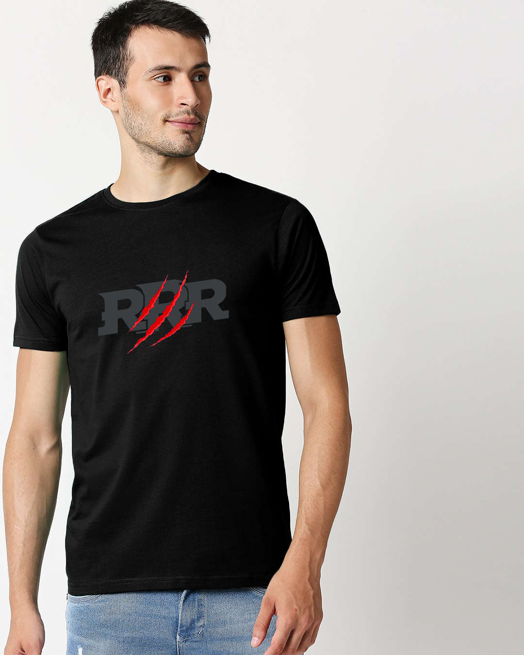 Buy Men's Black RRR Claw Printed T-shirt for Men Online at Bewakoof