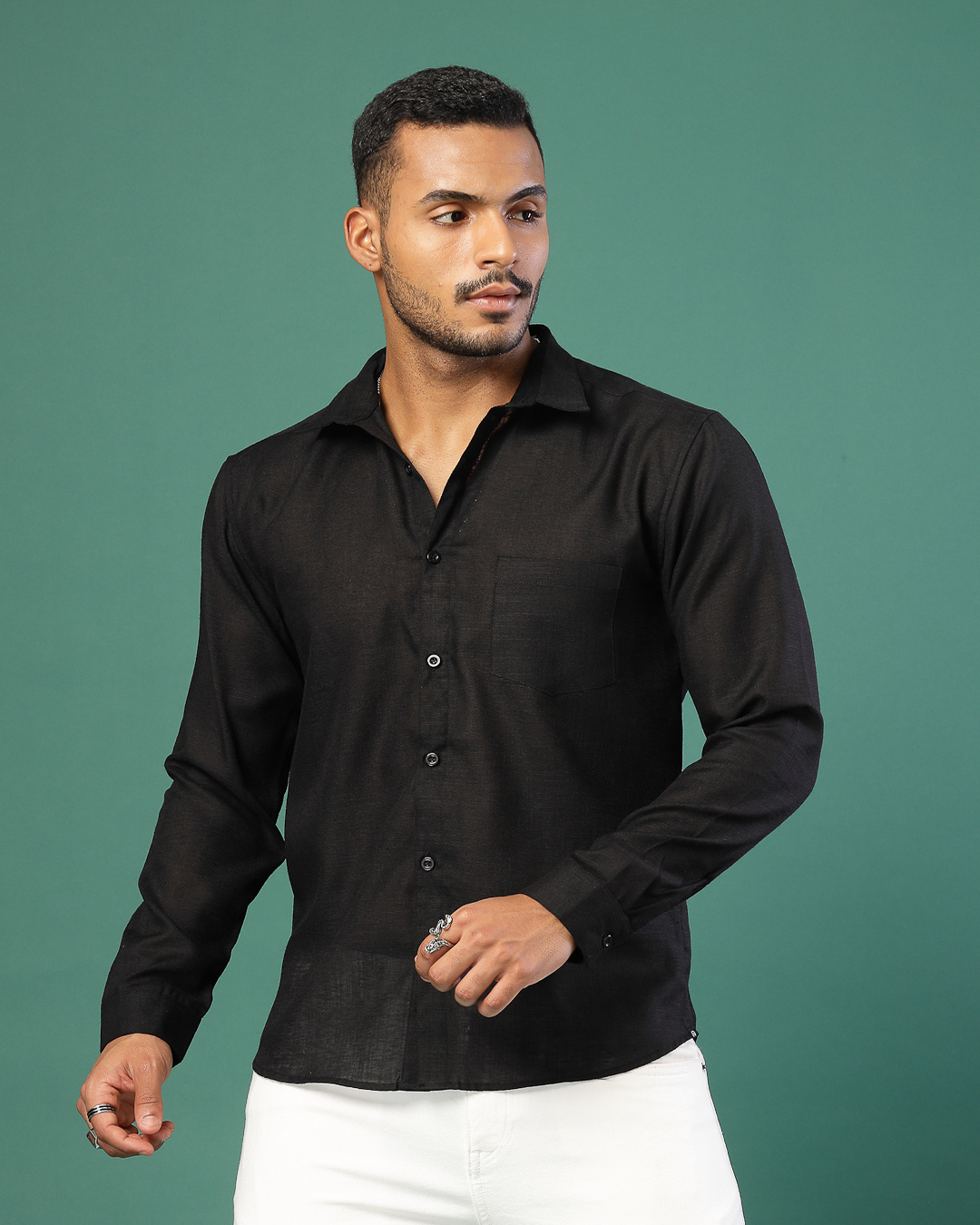 Buy Men's Black Shirt Online at Bewakoof