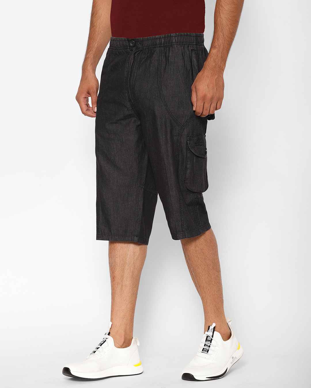 Buy Men's Black Shorts Online at Bewakoof