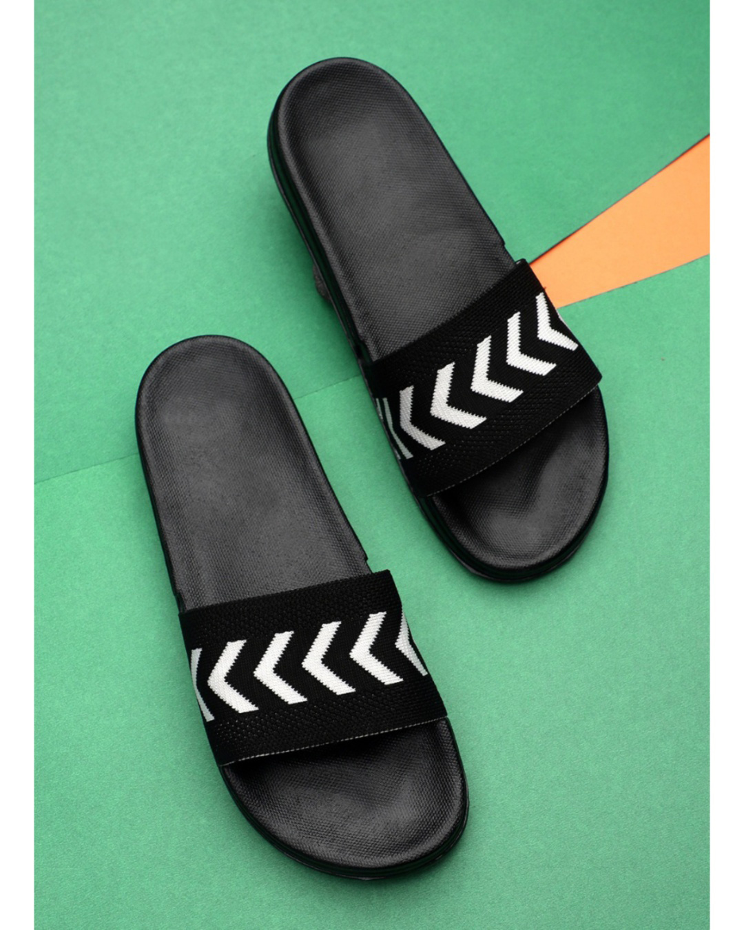 Buy Men's Black Sliders Online in India at Bewakoof