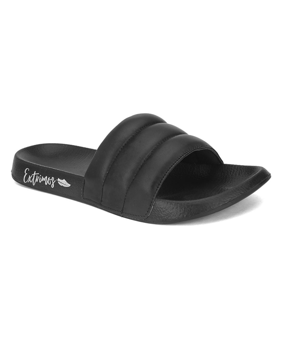 Buy Men's Black Sliders Online in India at Bewakoof