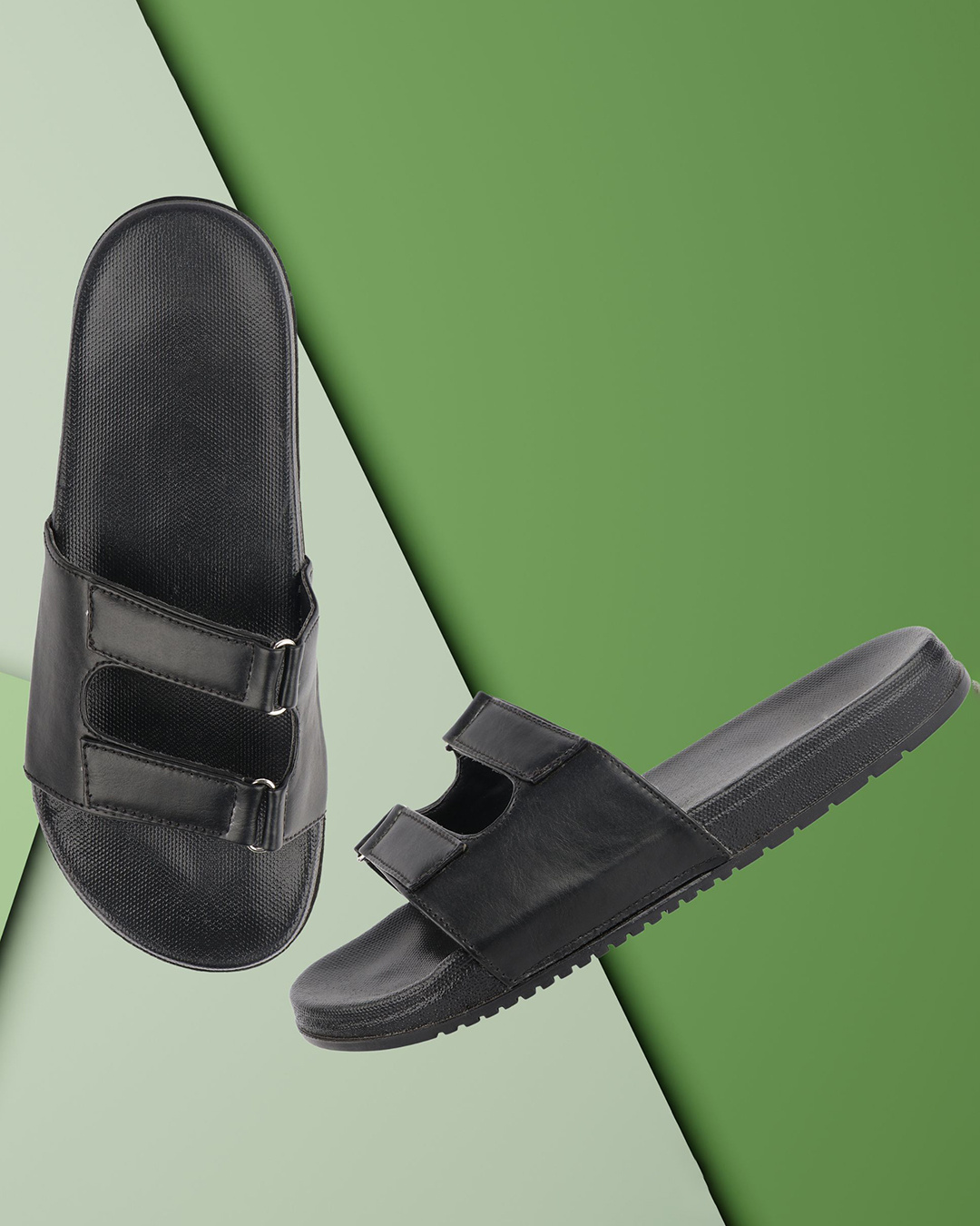 Buy Men's Black Sliders Online in India at Bewakoof