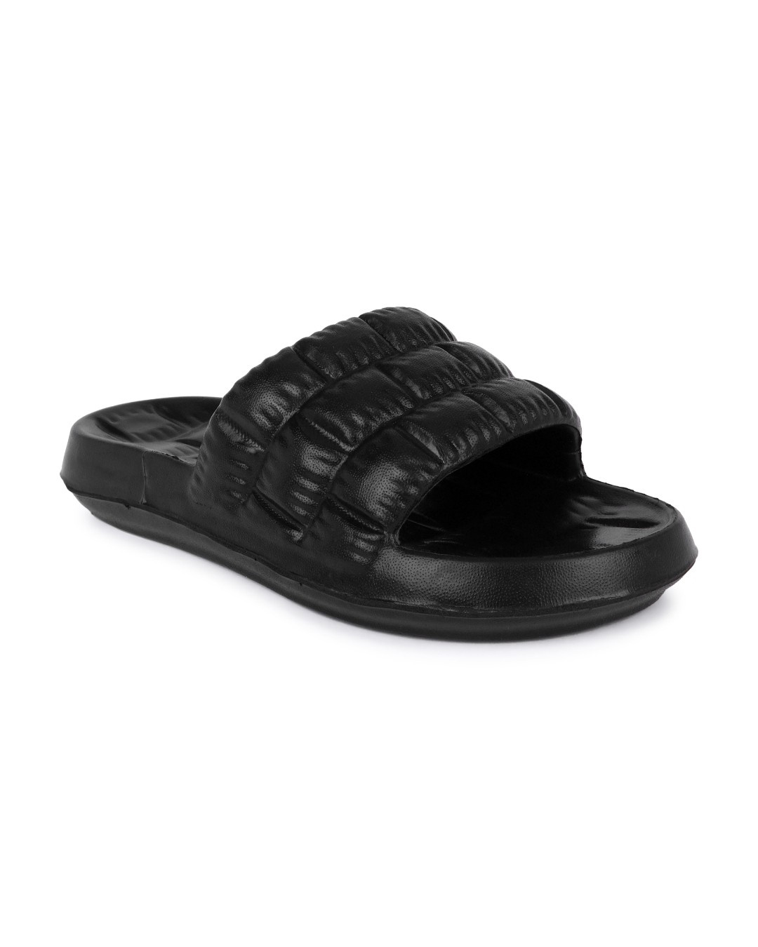 Buy Men's Black Sliders Online in India at Bewakoof