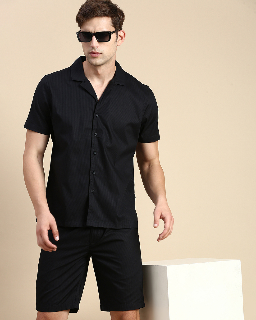 Buy Men S Black Slim Fit Co Ordinates Online In India At Bewakoof