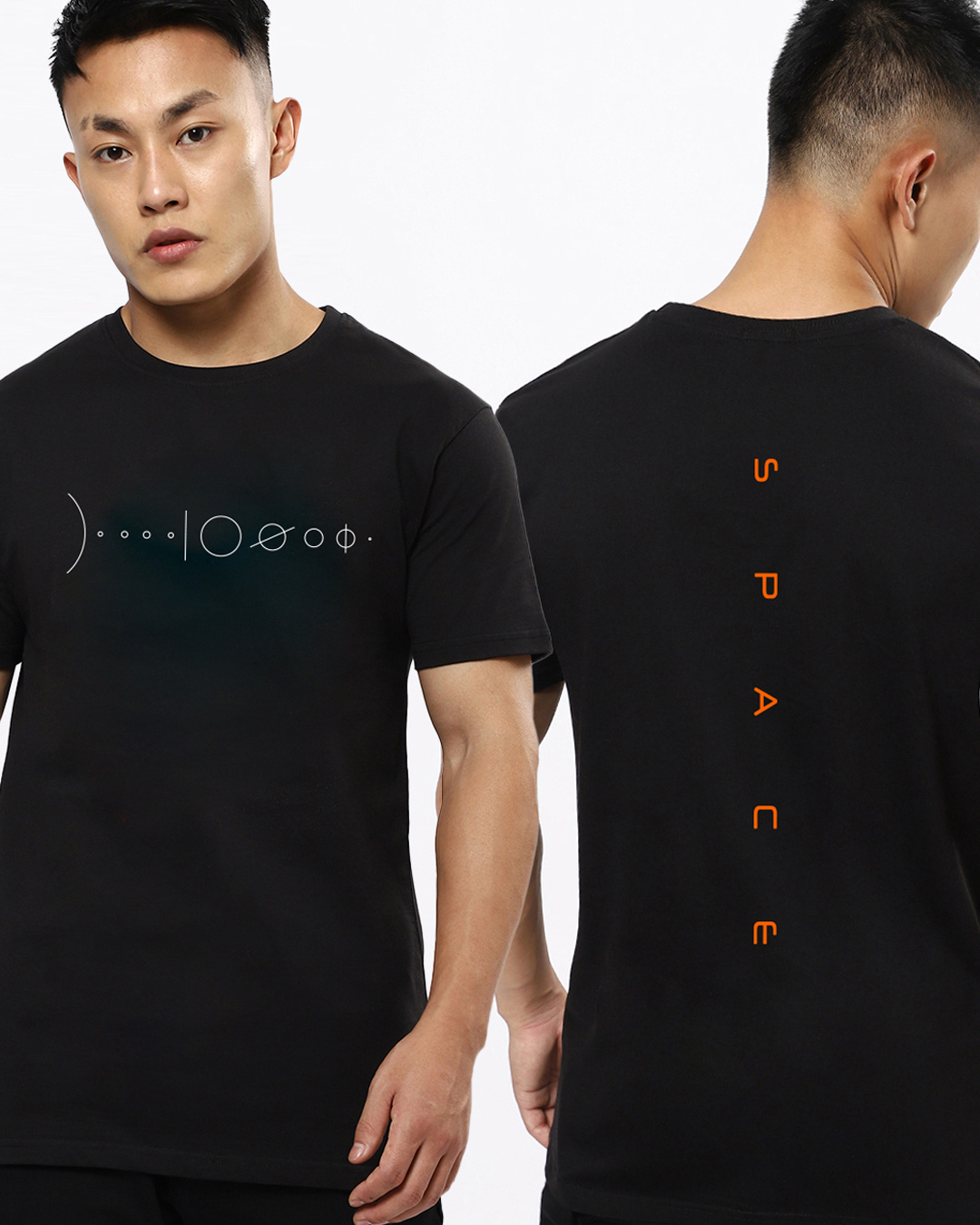 Buy Men's Black Spaceman Graphic Printed T-shirt Online at Bewakoof