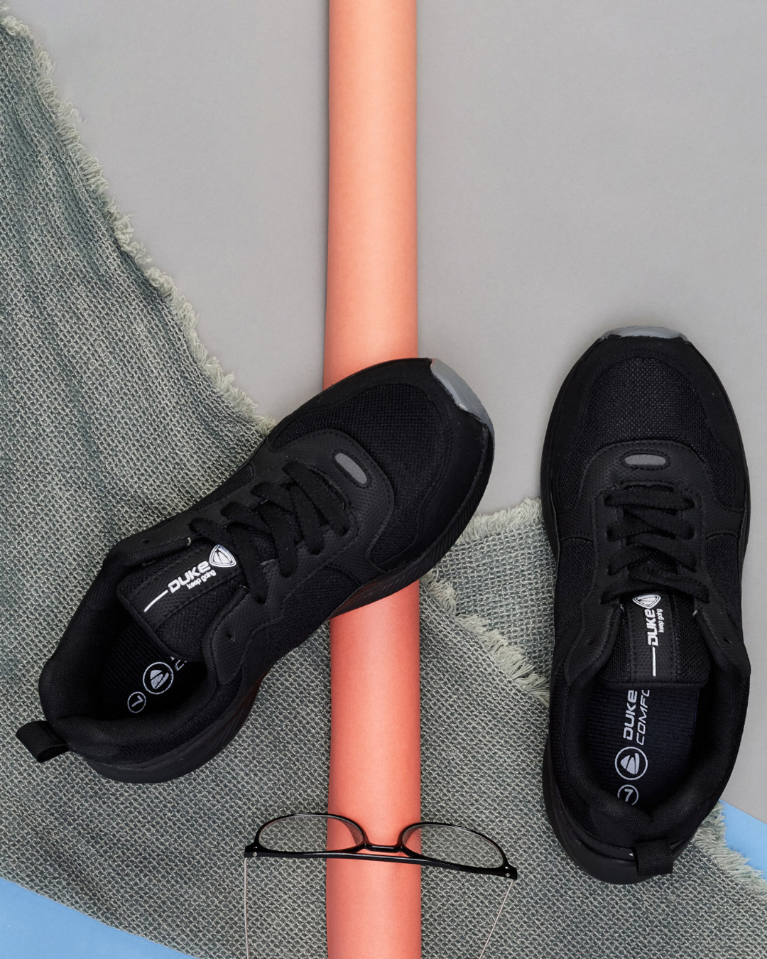 Buy Men's Black Sports Shoe Online in India at Bewakoof