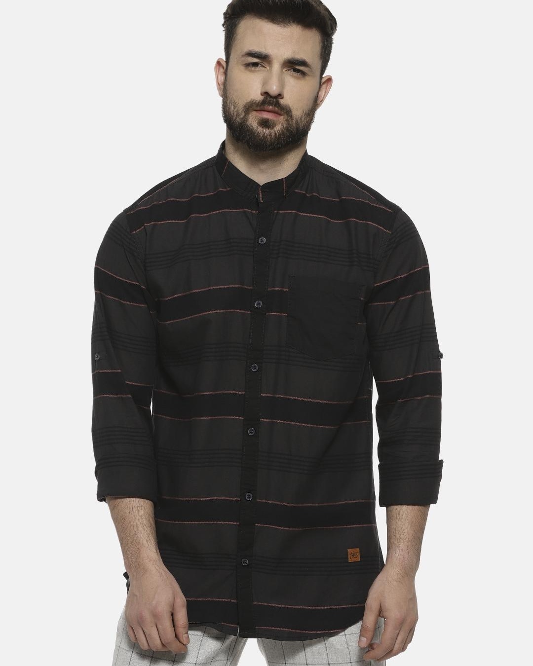 Buy Men's Black Striped Shirt Online at Bewakoof