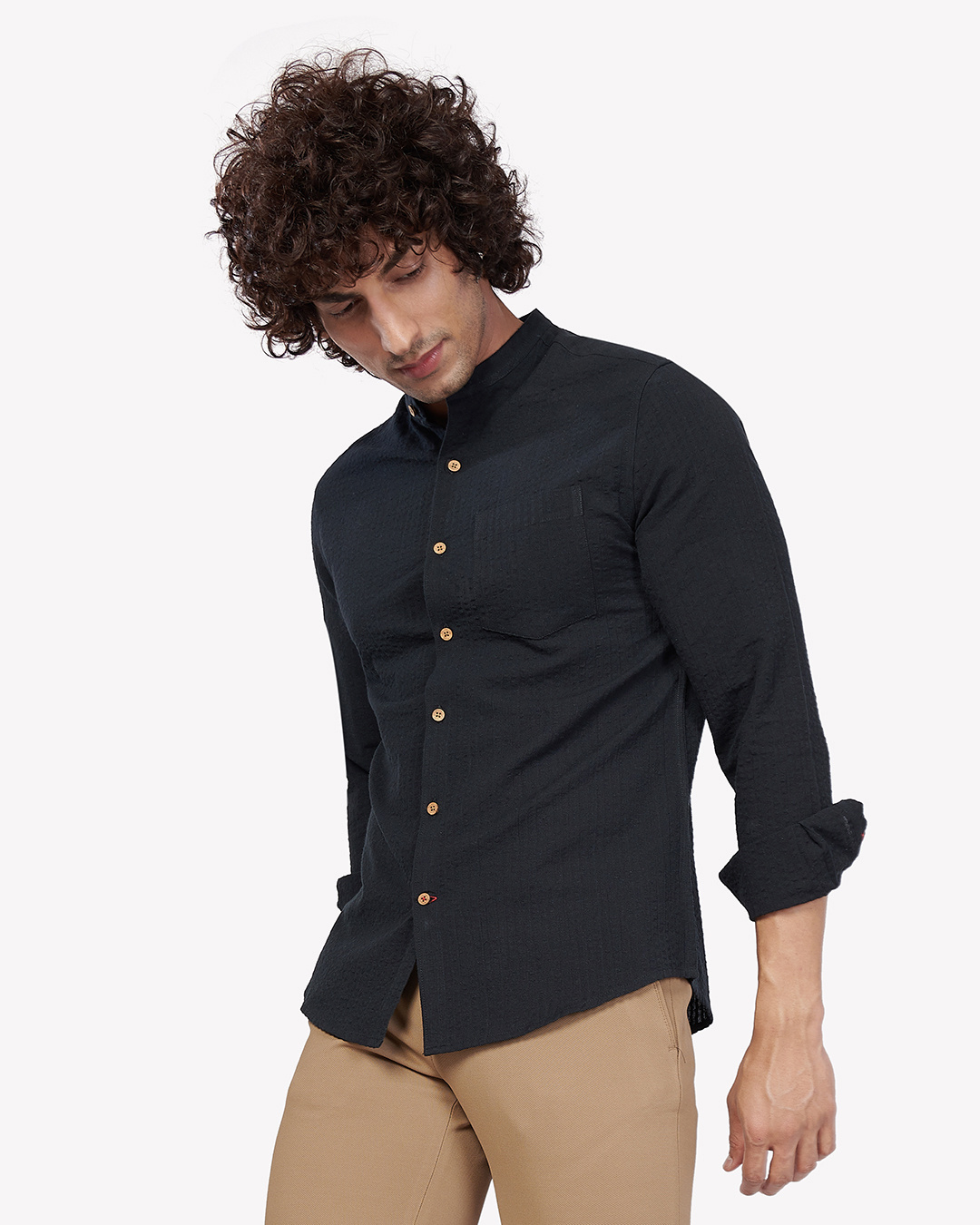 Buy Men's Black Striped Shirt Online at Bewakoof
