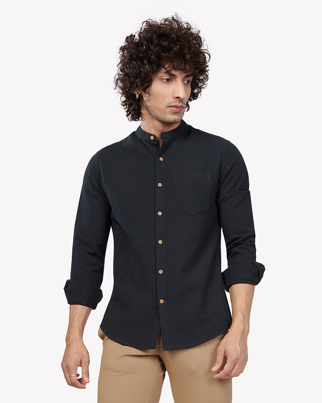 Buy Men's Black Striped Shirt Online at Bewakoof