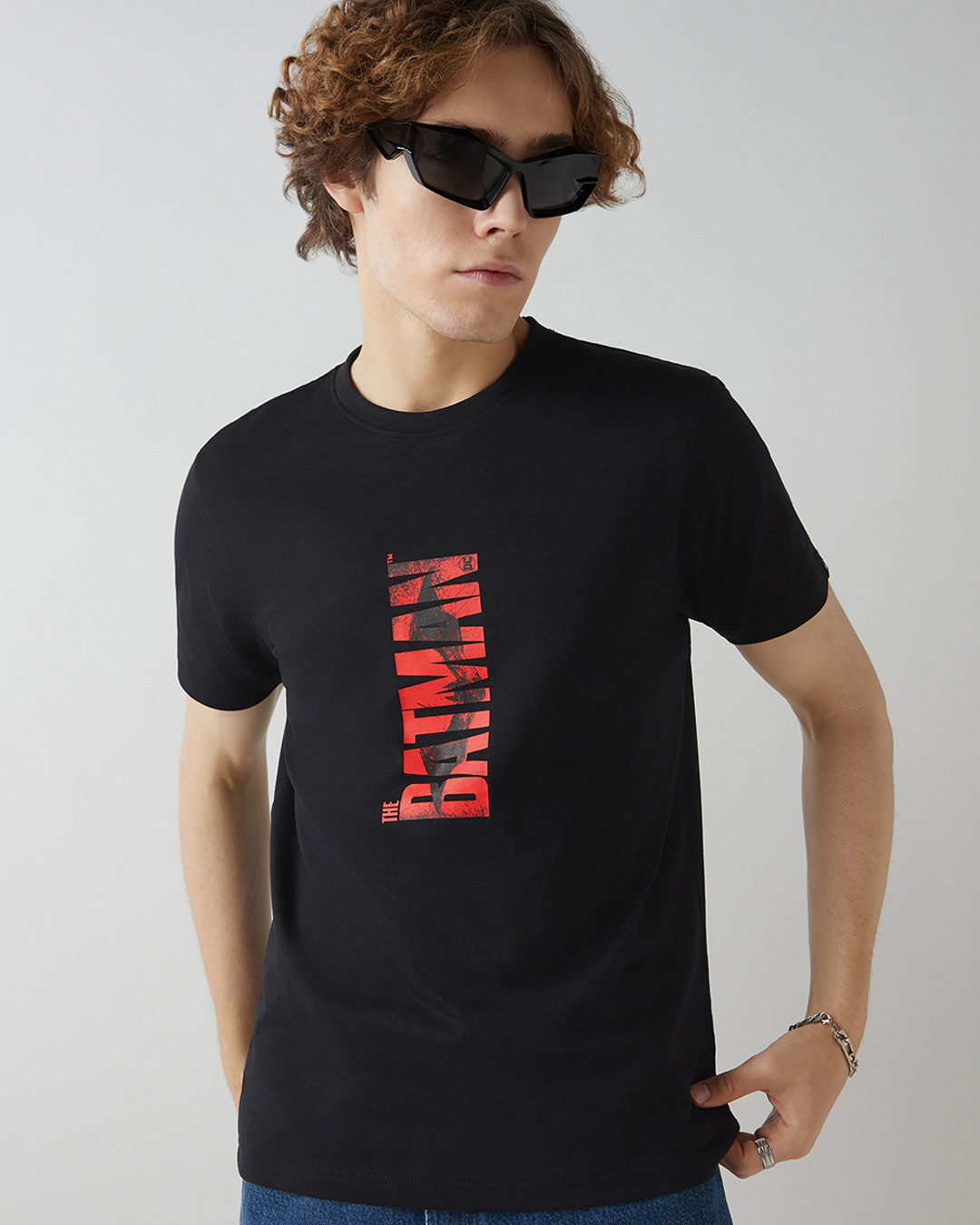 Buy Men's Black Batman Typography T-shirt Online at Bewakoof