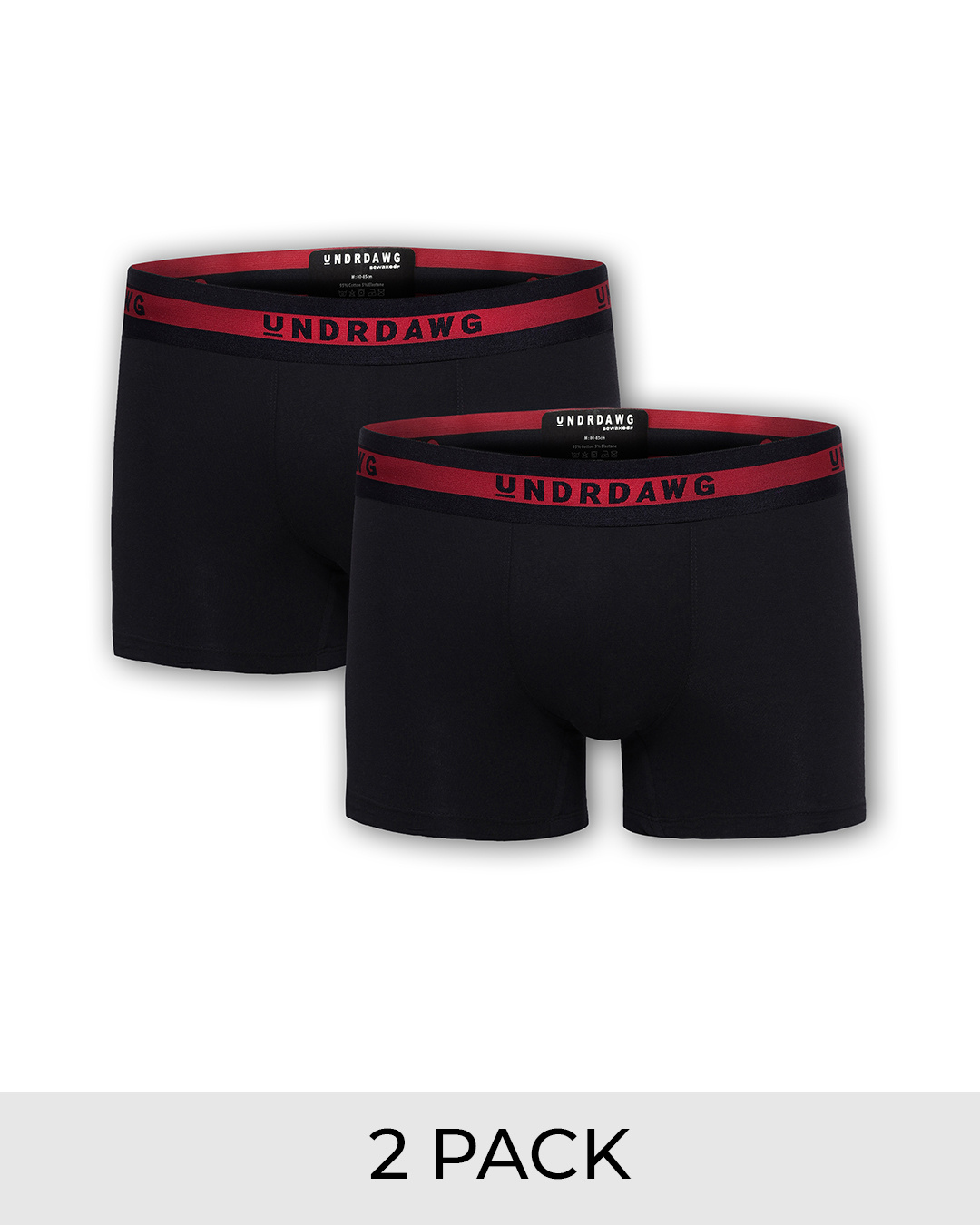 Buy Pack of 2 Men's Black Basic Trunk Online in India at Bewakoof