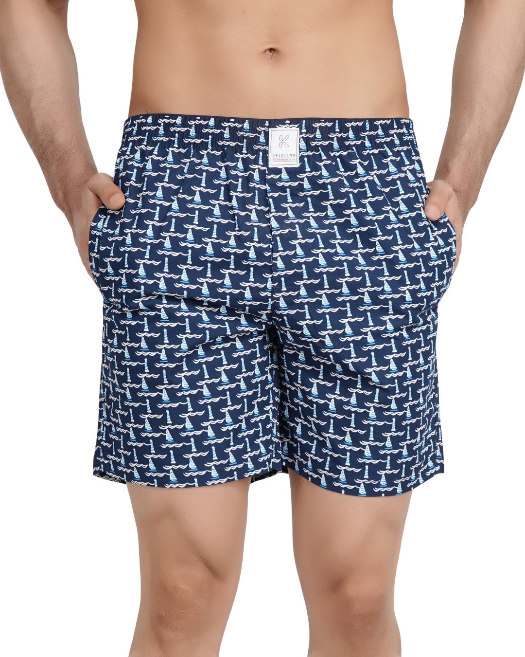 Buy Men's Blue All Over Printed Boxer Online in India at Bewakoof