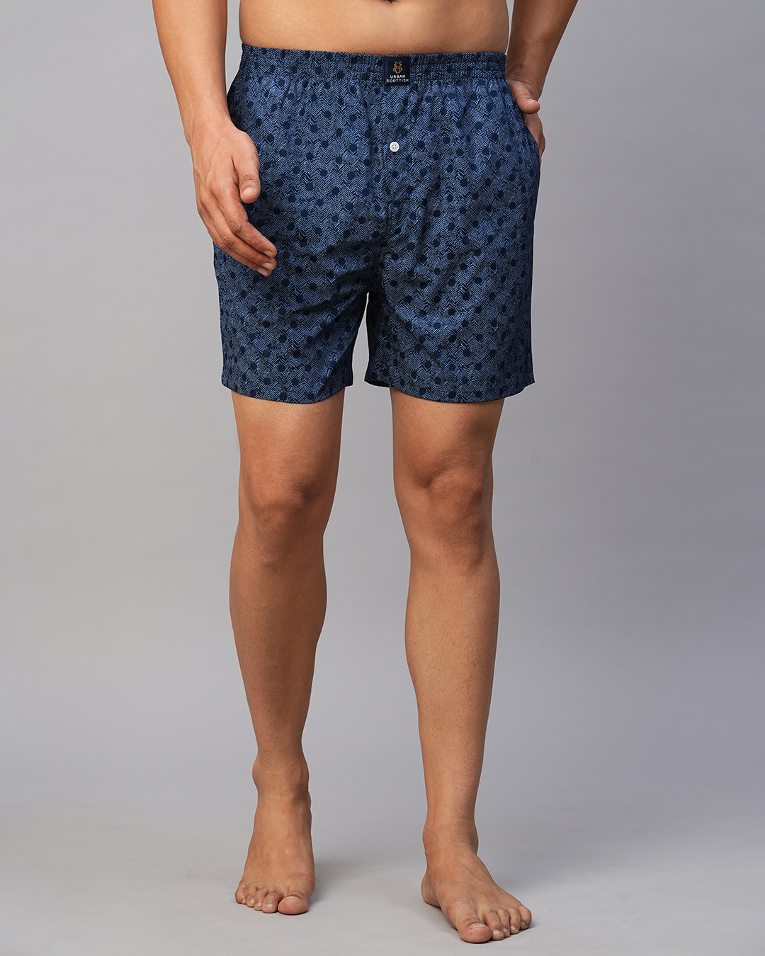 Buy Men's Blue All Over Printed Boxers Online in India at Bewakoof