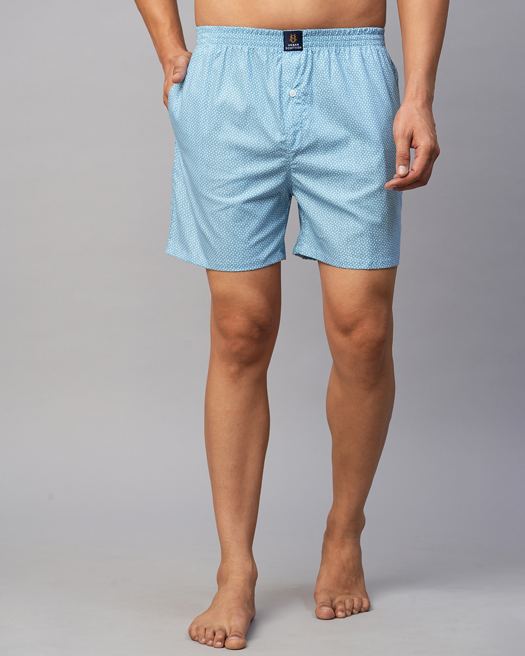 Buy Men's Blue All Over Printed Boxers Online in India at Bewakoof