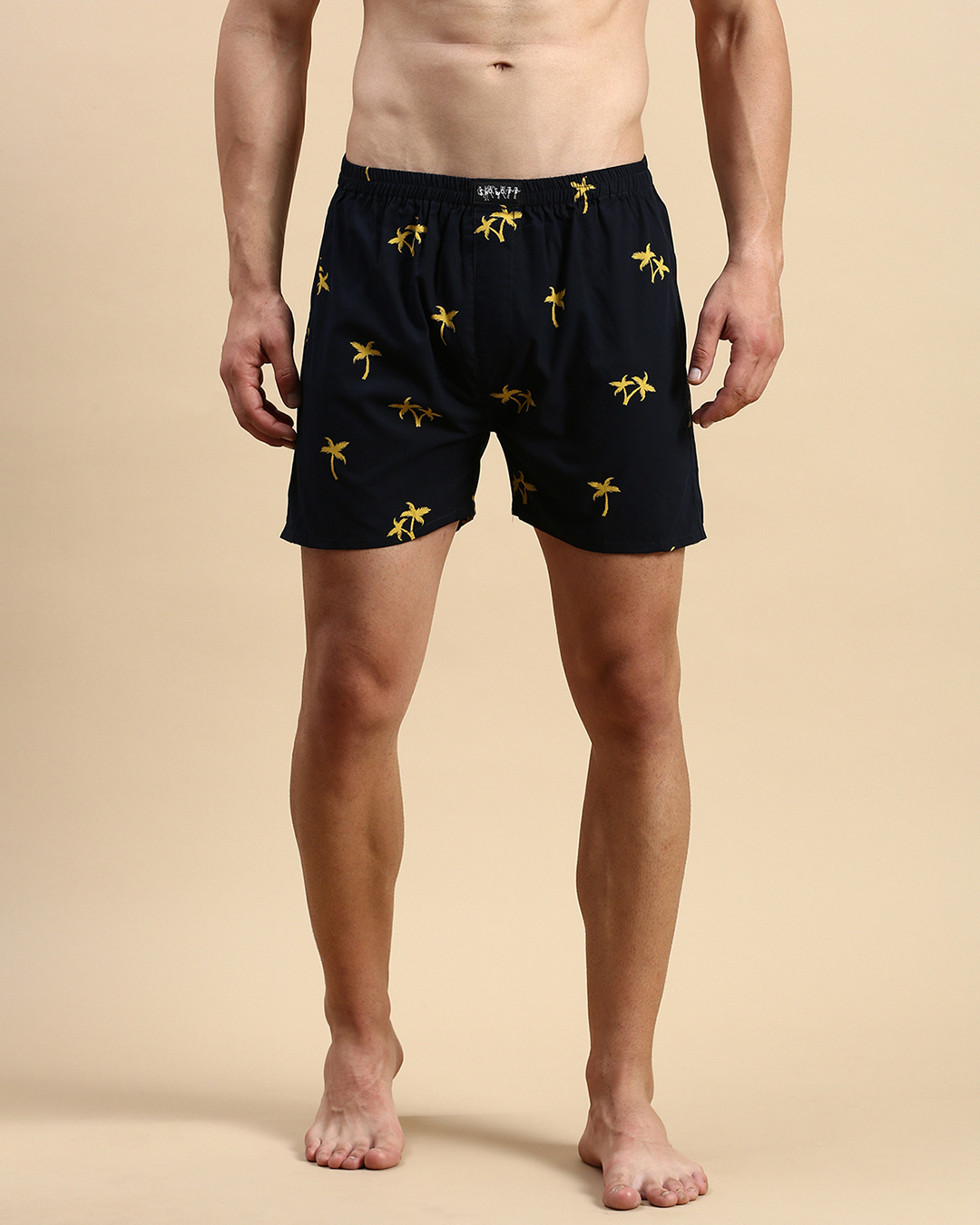 Buy Men's Blue All Over Printed Slim Fit Boxers Online in India at Bewakoof