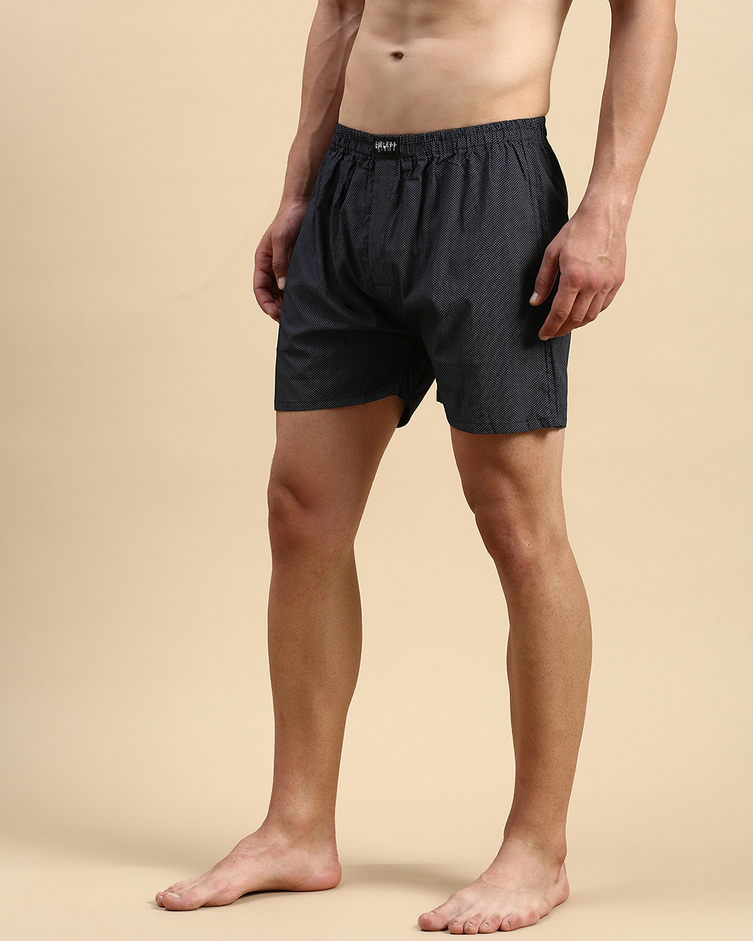 Buy Men's Blue All Over Printed Slim Fit Boxers Online in India at Bewakoof